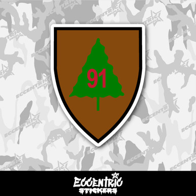 91st Infantry Division Vinyl Sticker - Eccentric Stickers