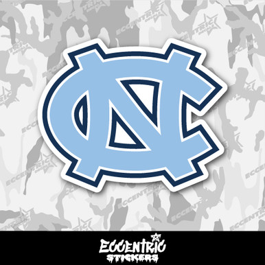 UNC Tar Heels Vinyl Sticker - Eccentric Stickers