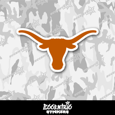 Texas Longhorns Vinyl Sticker - Eccentric Stickers