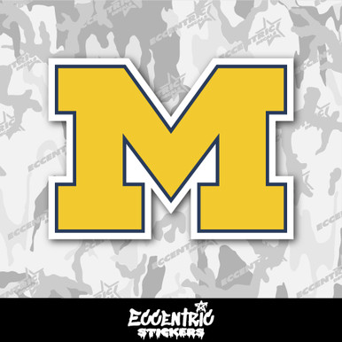 Michigan Wolverines Vinyl Sticker - Eccentric Stickers