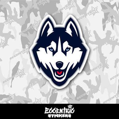 UConn Huskies Vinyl Sticker - Eccentric Stickers