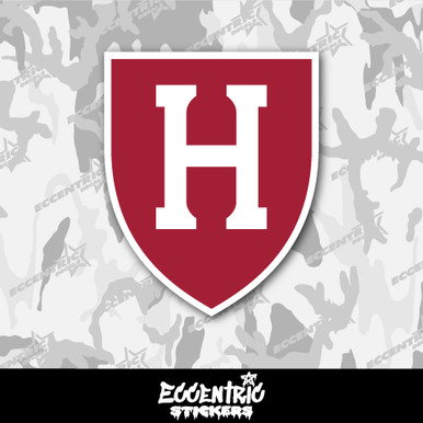 Harvard Crimson Vinyl Sticker - Eccentric Stickers