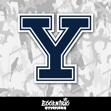 Yale Bulldogs Vinyl Sticker - Eccentric Stickers