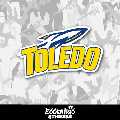 Toledo Rockets Vinyl Sticker - Eccentric Stickers