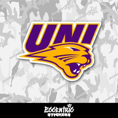 UNI Panthers Vinyl Sticker - Eccentric Stickers