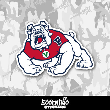 Fresno State Bulldogs Vinyl Sticker - Eccentric Stickers
