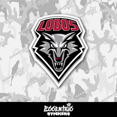 New Mexico Lobos Vinyl Sticker - Eccentric Stickers