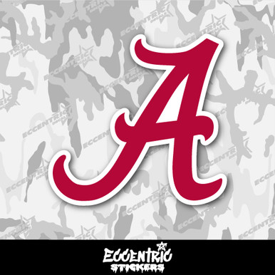 Alabama Crimson Tide Vinyl Sticker - Eccentric Stickers