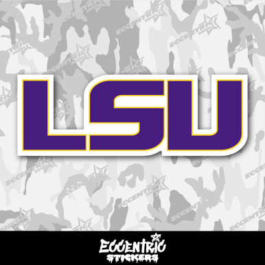 LSU Tigers Vinyl Sticker - Eccentric Stickers