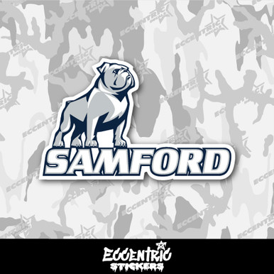 Samford Bulldogs Vinyl Sticker - Eccentric Stickers