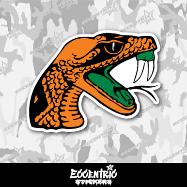 Florida A&M Rattlers Vinyl Sticker - Eccentric Stickers