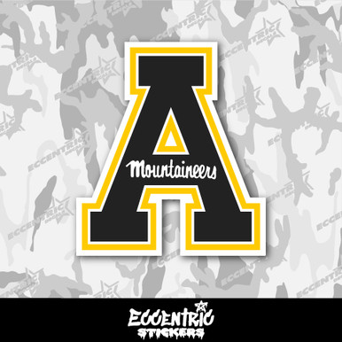 Appalachian State Mountaineers Vinyl Sticker - Eccentric Stickers