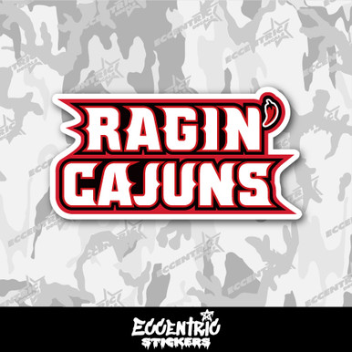 Louisiana Ragin' Cajuns Vinyl Sticker - Eccentric Stickers