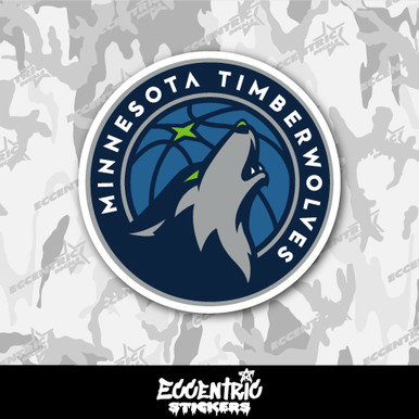 Minnesota Timberwolves Vinyl Sticker - Eccentric Stickers