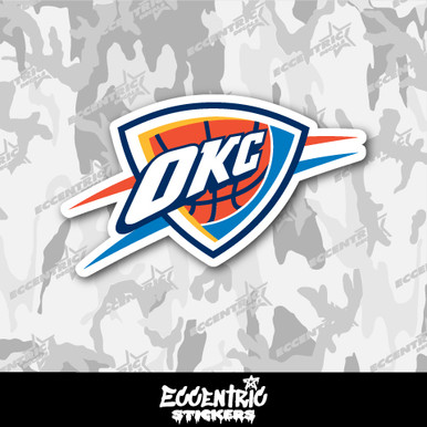 Oklahoma City Thunder Vinyl Sticker - Eccentric Stickers