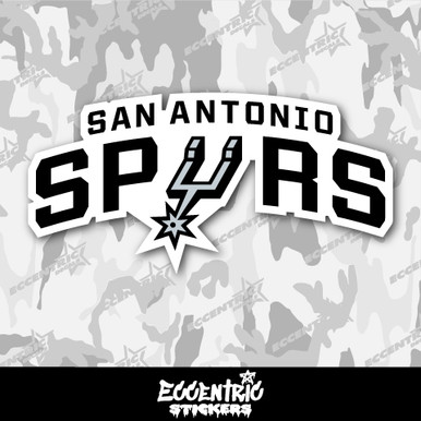 San Antonio Spurs Vinyl Sticker - Eccentric Stickers