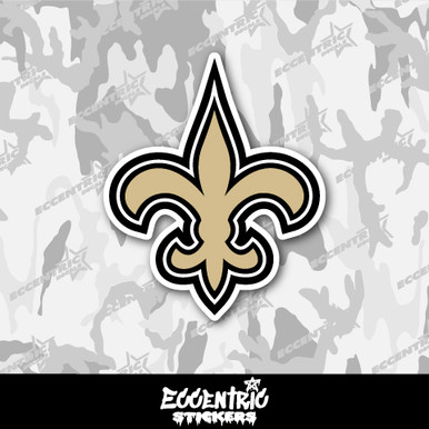 New Orleans Saints Vinyl Sticker - Eccentric Stickers