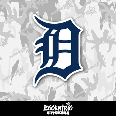 Detroit Tigers Vinyl Sticker - Eccentric Stickers