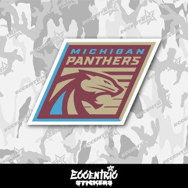Michigan Panthers Vinyl Sticker - Eccentric Stickers