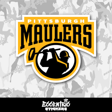 Pittsburgh Maulers Vinyl Sticker - Eccentric Stickers