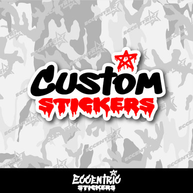 Custom Contour Cut Vinyl Stickers - Eccentric Stickers