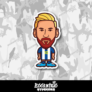 Lionel Messi Caricature Vinyl Sticker - Eccentric Stickers