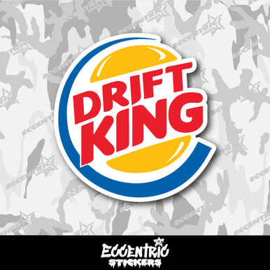 Drift King Vinyl Sticker - Eccentric Stickers