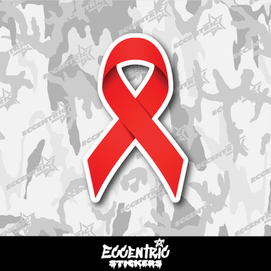 Aids Ribbon Vinyl Sticker - Eccentric Stickers