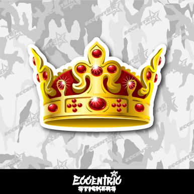 Crown Vinyl Sticker - Eccentric Stickers