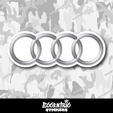 Audi Emblem Vinyl Sticker - Eccentric Stickers