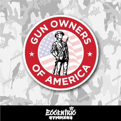 Gun Owners of America Vinyl Sticker - Eccentric Stickers