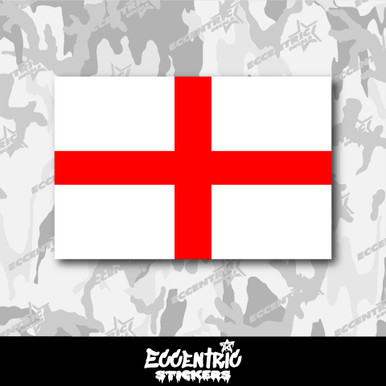 England Flag Vinyl Sticker - Eccentric Stickers