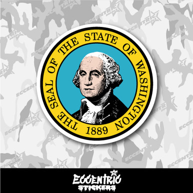 Washington State Seal Vinyl Sticker - Eccentric Stickers