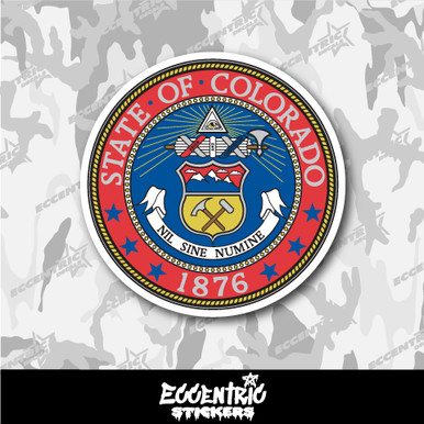 Colorado State Seal Vinyl Sticker - Eccentric Stickers