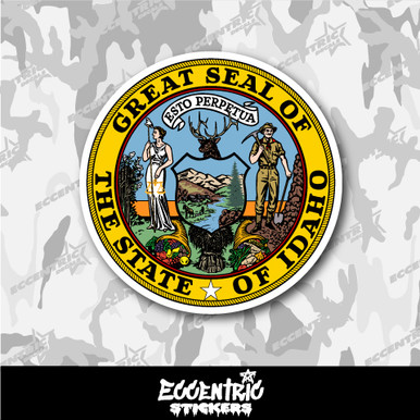 Idaho State Seal Vinyl Sticker - Eccentric Stickers