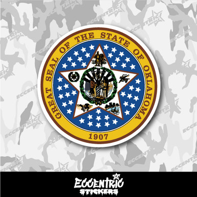 Oklahoma State Seal Vinyl Sticker - Eccentric Stickers
