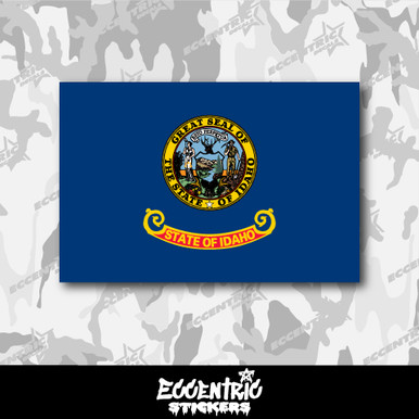 Idaho State Flag Vinyl Sticker - Eccentric Stickers