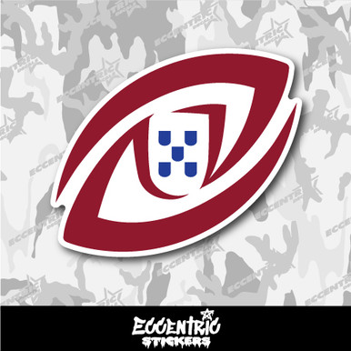 Portugal National Rugby Team Vinyl Sticker - Eccentric Stickers