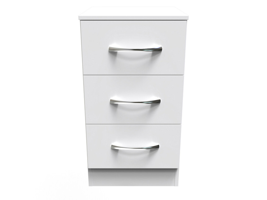 Ferrara 3 Drawer Bedside Cabinet - Bensons for Beds