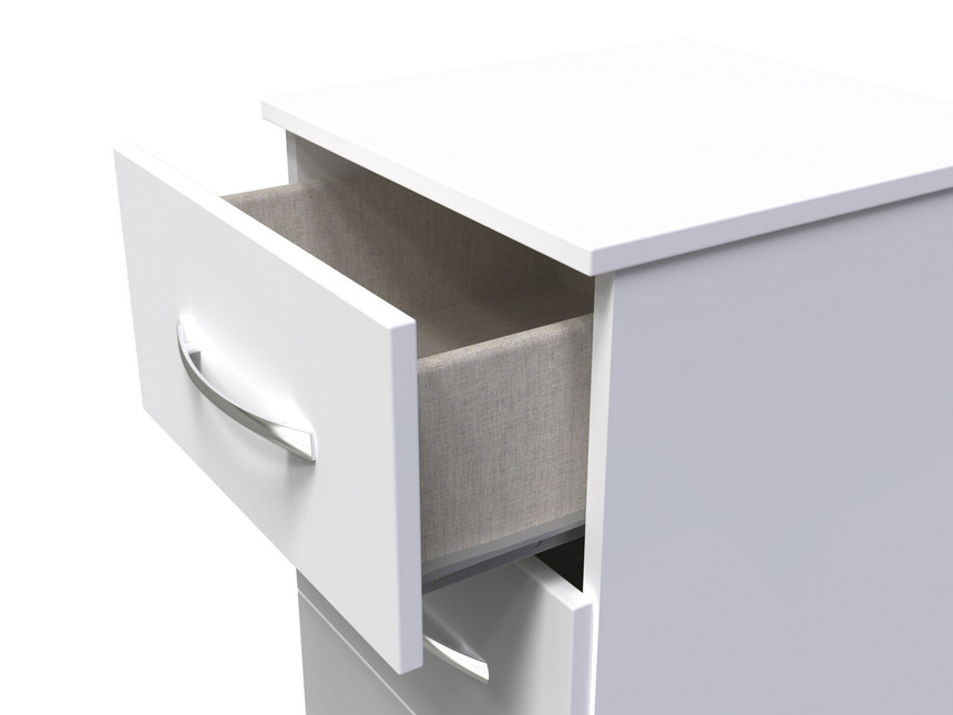 Ferrara 3 Drawer Bedside Cabinet - Bensons for Beds