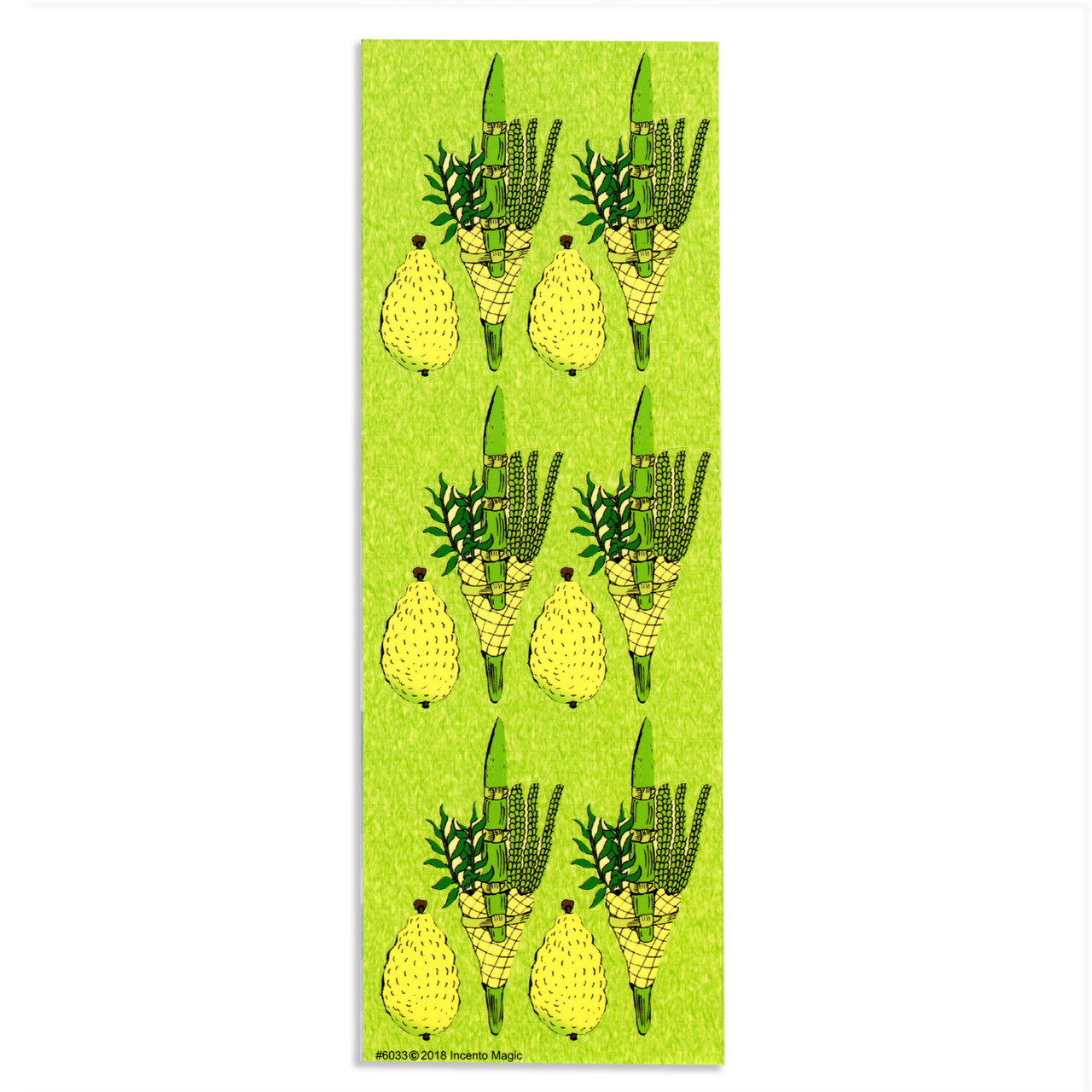 Die-Cut Lulav & Etrog Stickers (36 Sets) | Buy at the "Jewish School ...