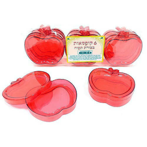 Tapuach B'Dvash 6 Small Flat Apple Containers | Great Pricing at Benny's