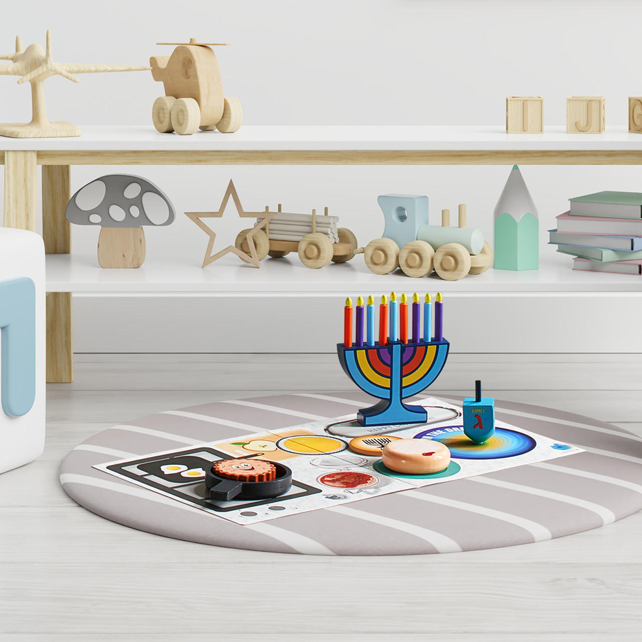 Chanukah Deluxe Wood Children's Play Set | Hanukkah Game | Great ...