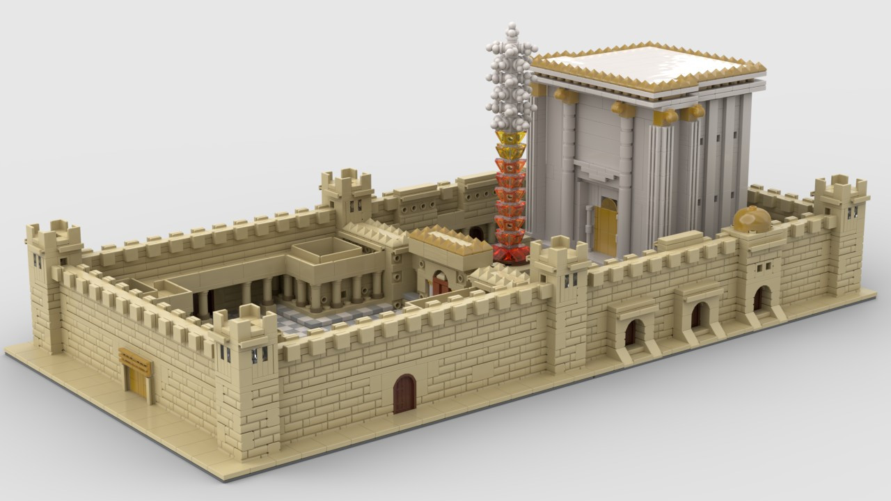 Large 10"x20" Second Beis Hamikdash Micro Scale Brick Model ...