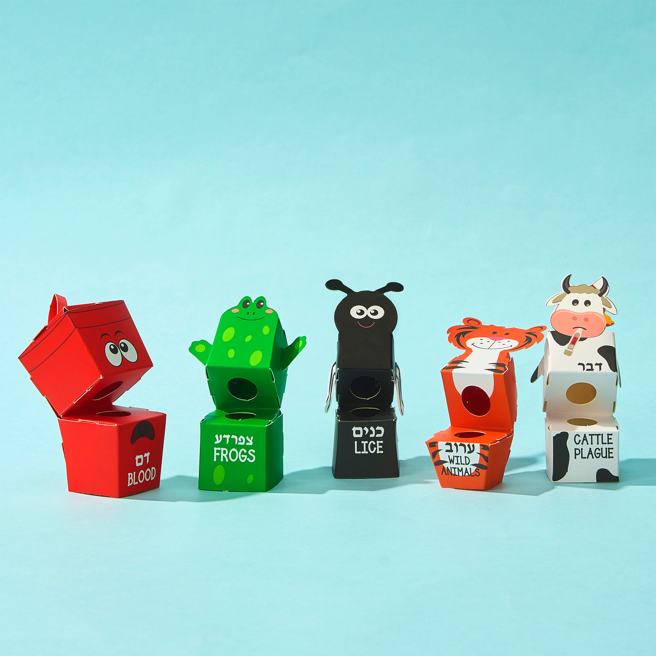 Ten Plagues 3D Finger Puppet Kit | Educational Jewish Storytelling Toy