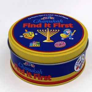 Chanukah Find It First Game in Tin Box | Festive Holiday Search & Find