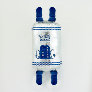 Medium Silver Soft Torah 12" | My Plush Torah | Toy Torah | Children's ...