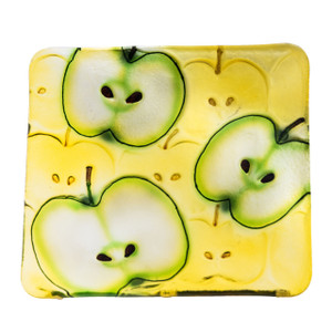 Square Glass Platter Apple for Rosh Hashanah | at the "Jewish School ...