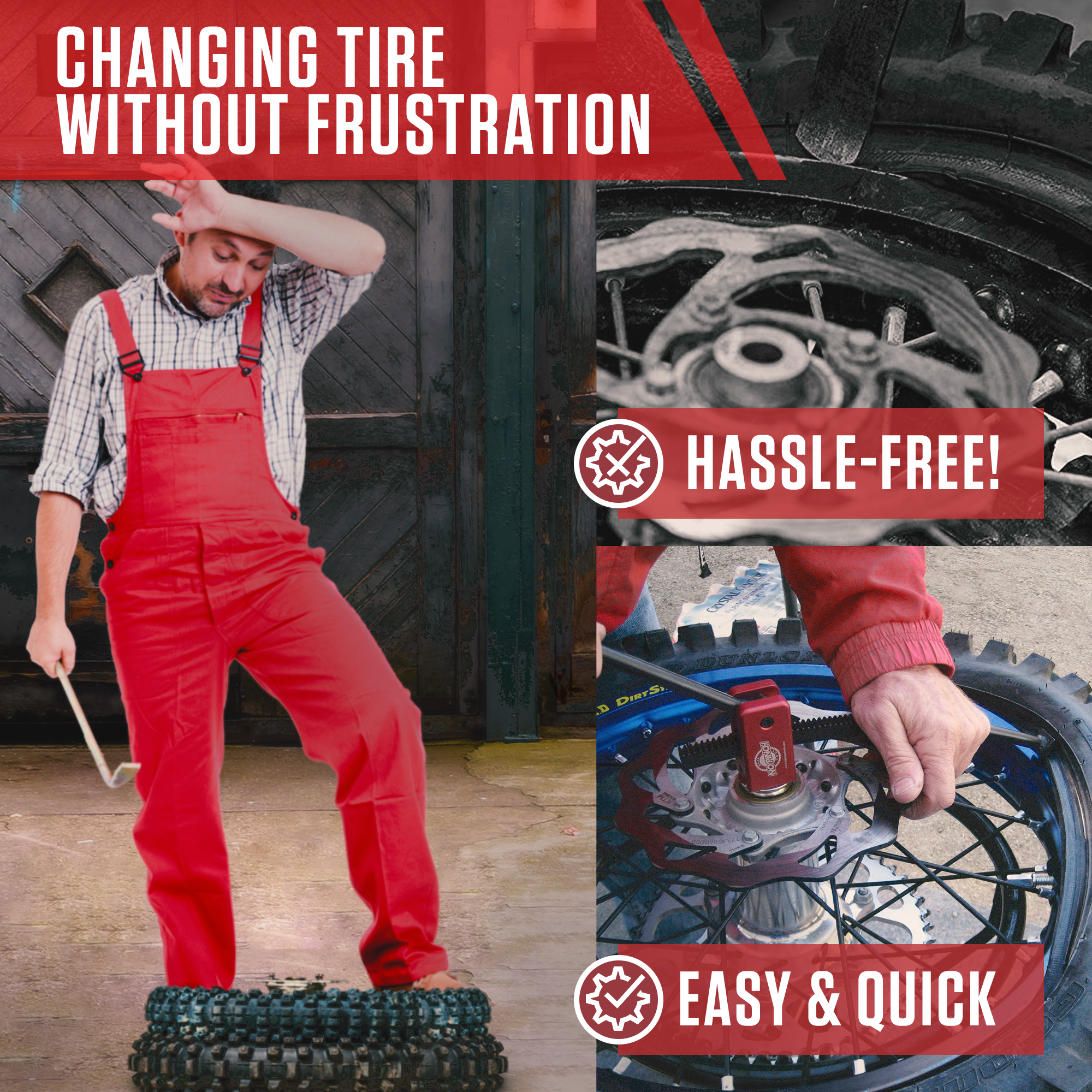 Dirt Bike Tire Change Kit and Repair Kit | Baja No Pinch