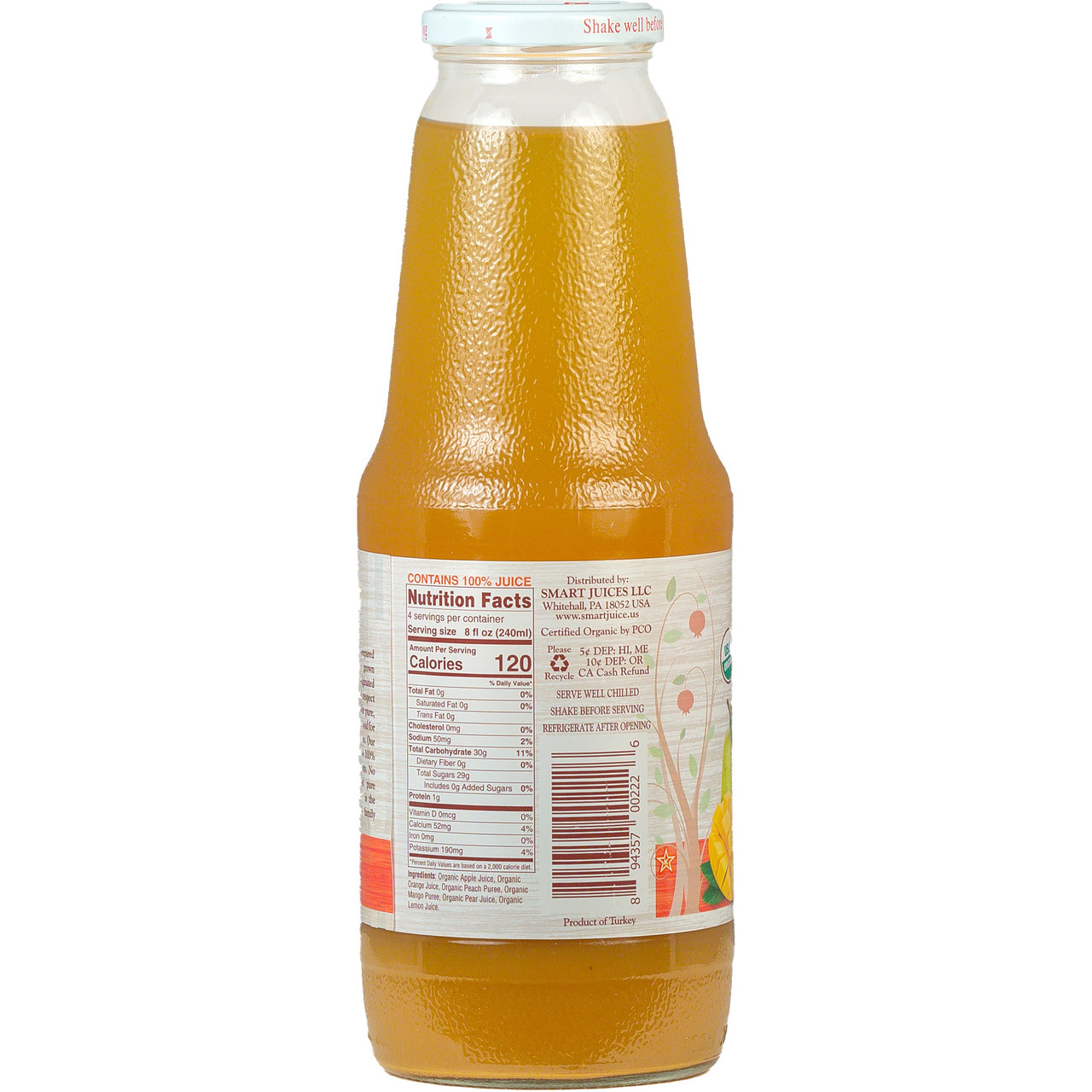 juice label size